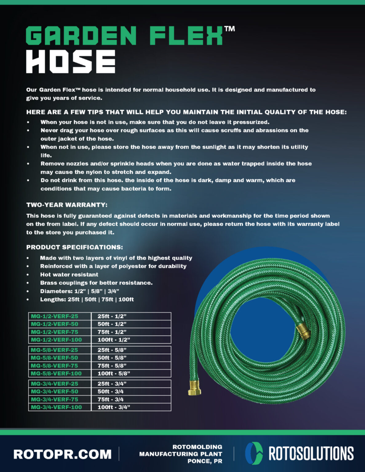 Garden Hoses - ROTO Solutions