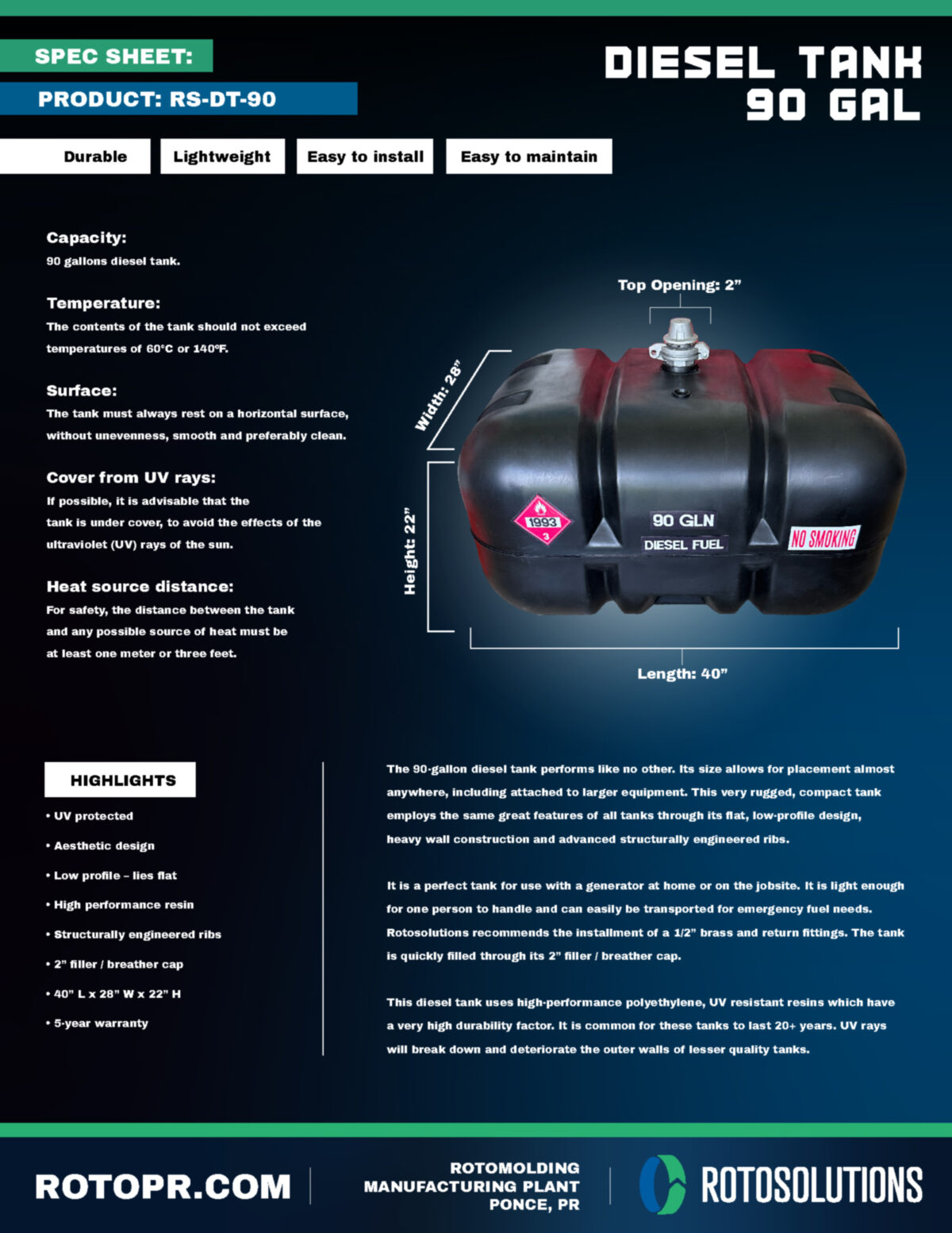 Diesel Tanks - ROTO Solutions