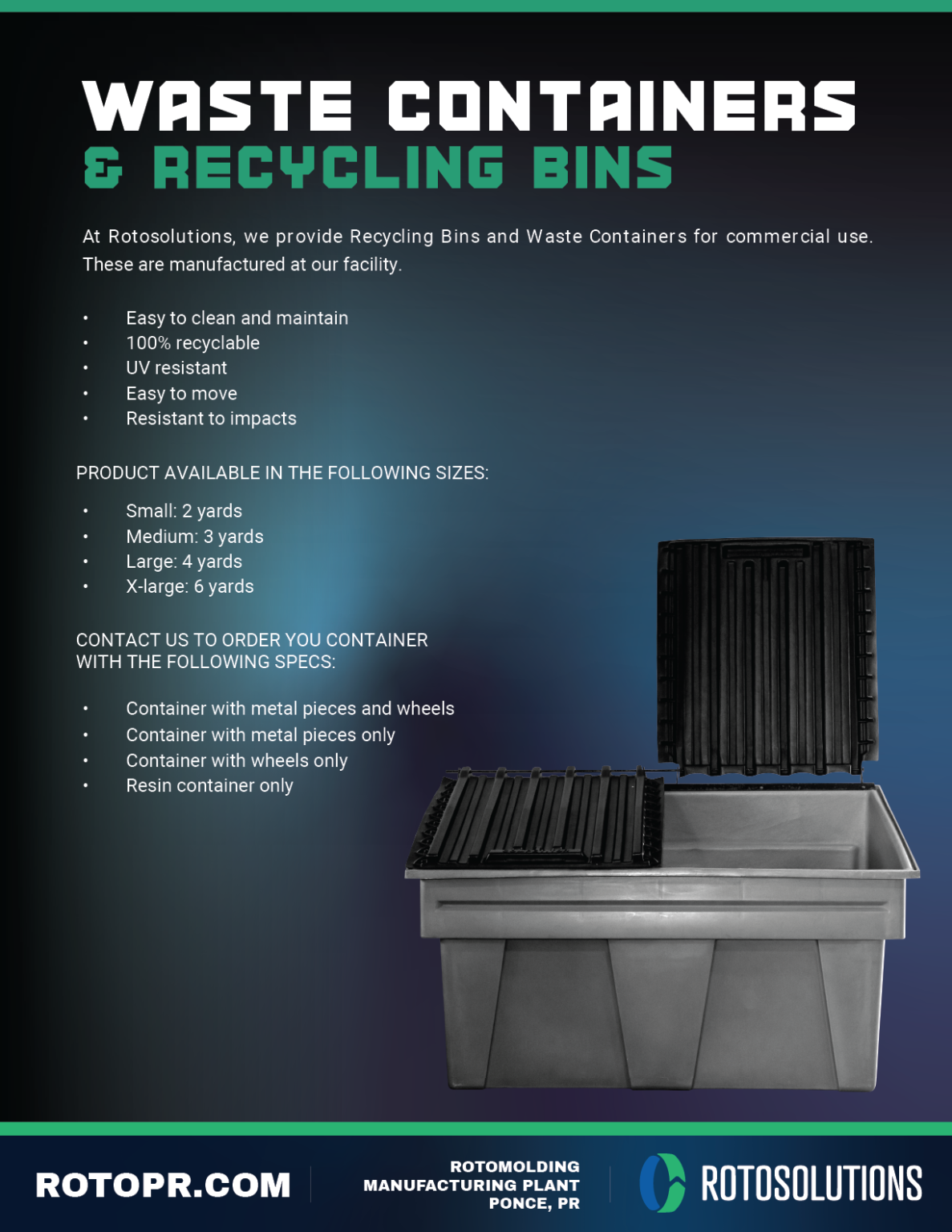 Waste Containers & Recycling Bins - ROTO Solutions